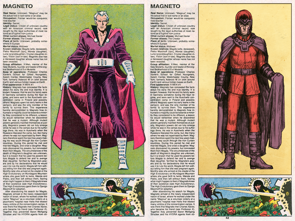 The Official Handbook to the Marvel Universe - REDUX Edition: MAGNETO ...