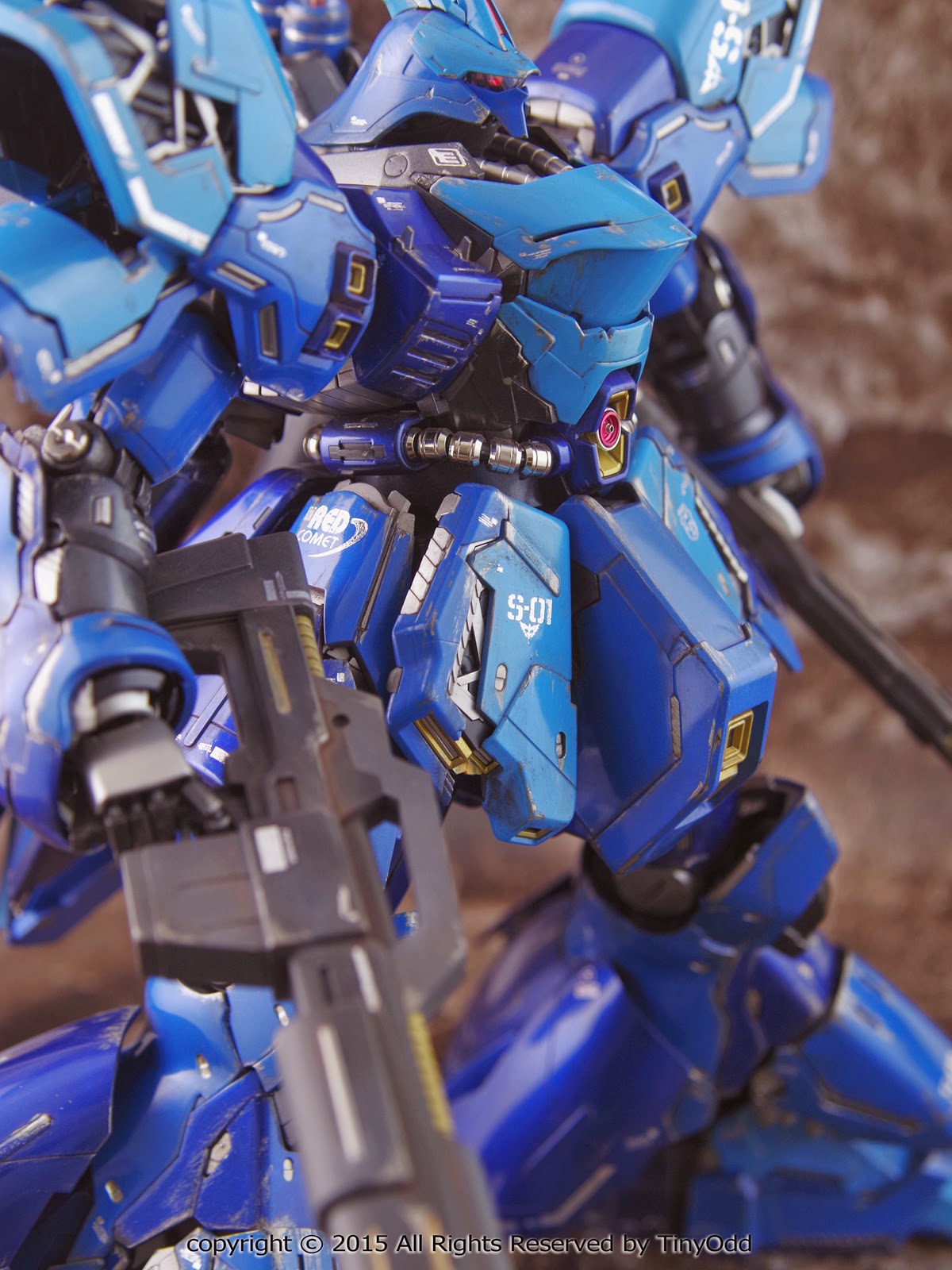 Gundam Family: MG 1/100 MSN-04 Sazabi Marine Blue Style Painted Build