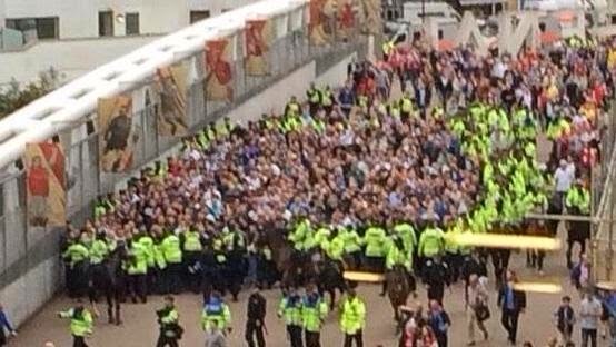Football Hooligan Pictures: Spurs at Arsenal 27 Sept 2014