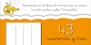 LA CLASE DE PRIMERO: Números del 40 al 49