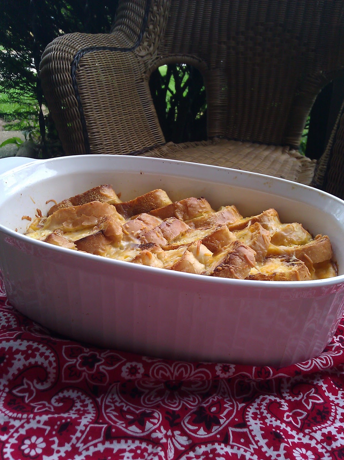 Garlic Bread Pudding ~ Preesi ... Food Whore