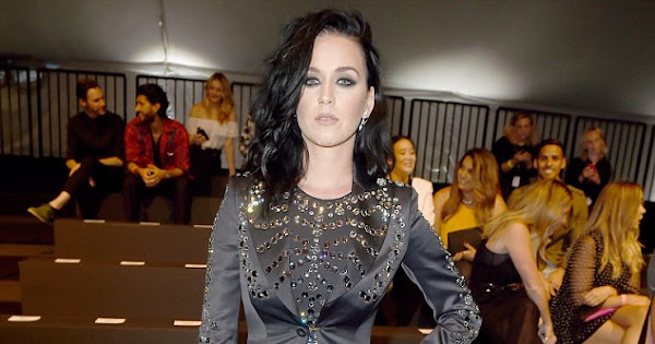 Katy Perry goes goth chic for the Moschino Resort 2017 show