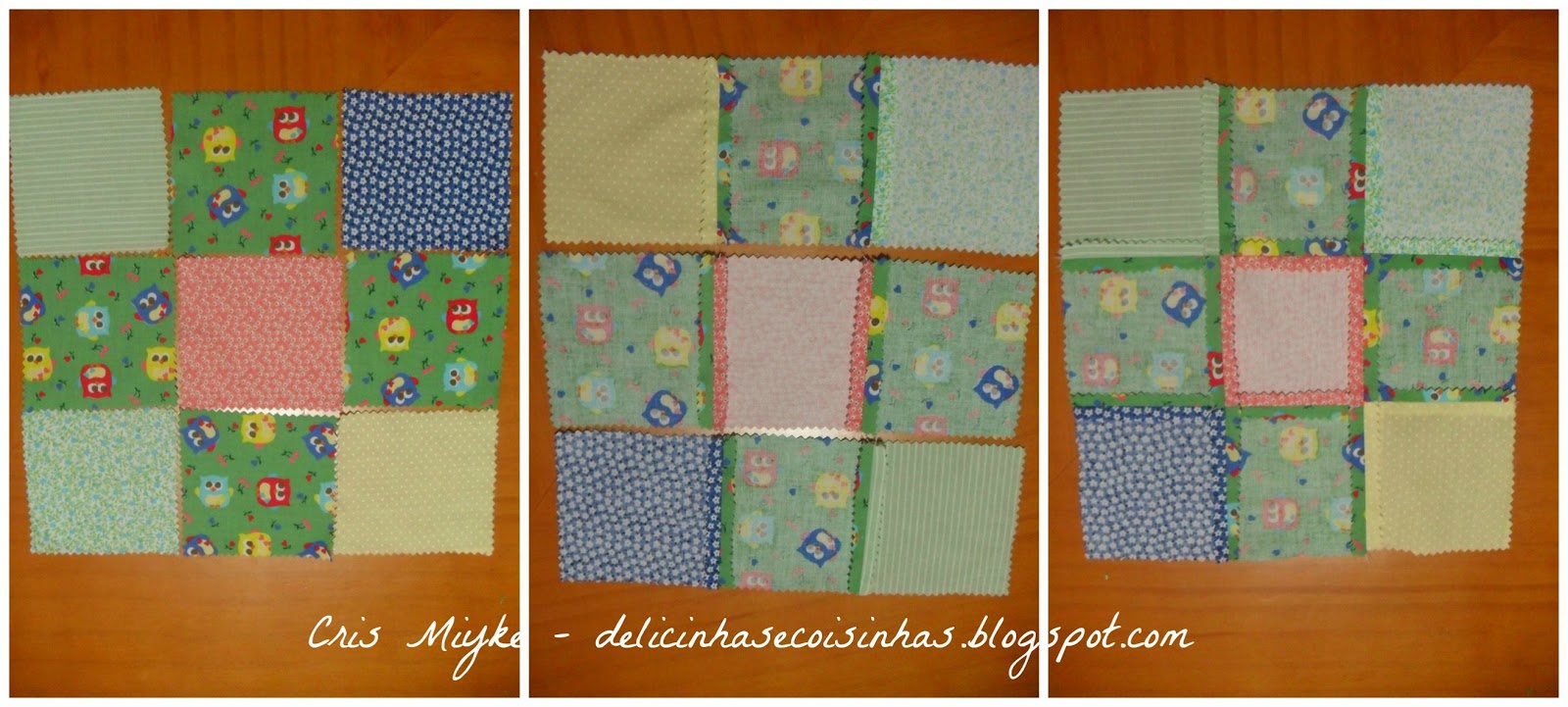 Maratona de Patchwork - Clubinho da Costura - 1º Desafio: Nine Patch