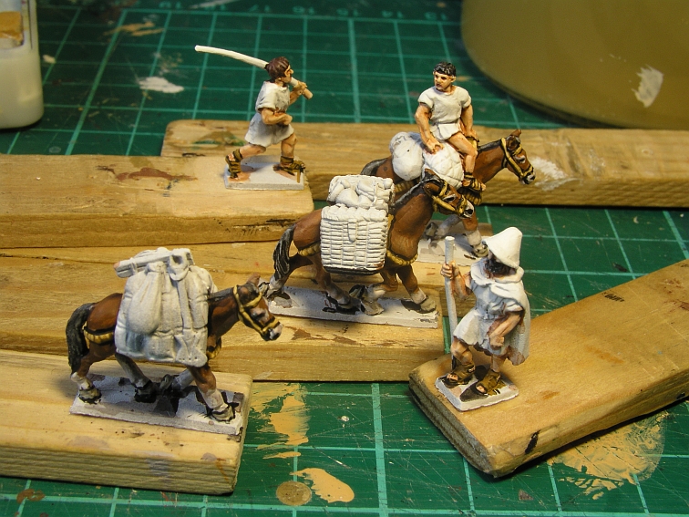 menix miniatures: Byzantine Baggage Train (work in progress)