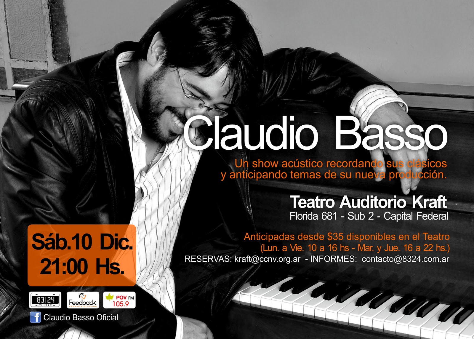 La Rockola: Claudio Basso se presenta en Capital Federal / 10 de diciembre