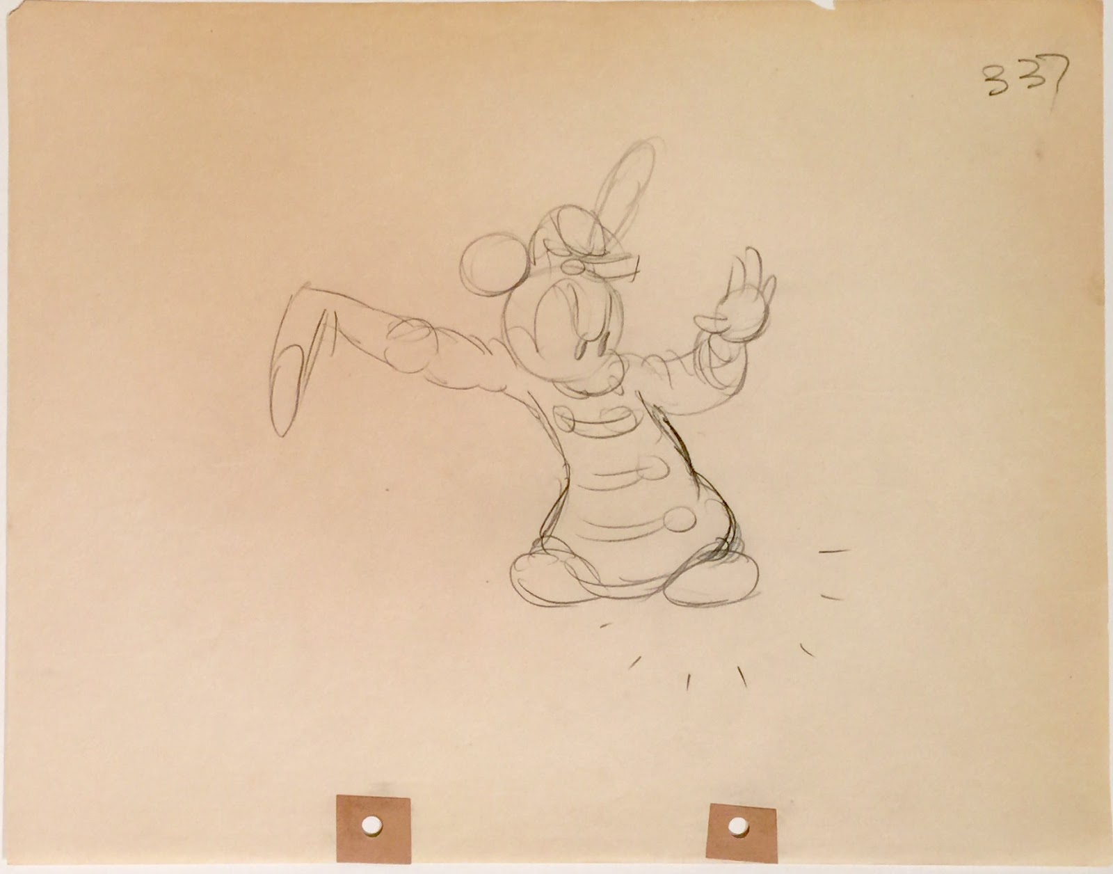Animation Collection: Original Production Animation Drawing of Mickey ...