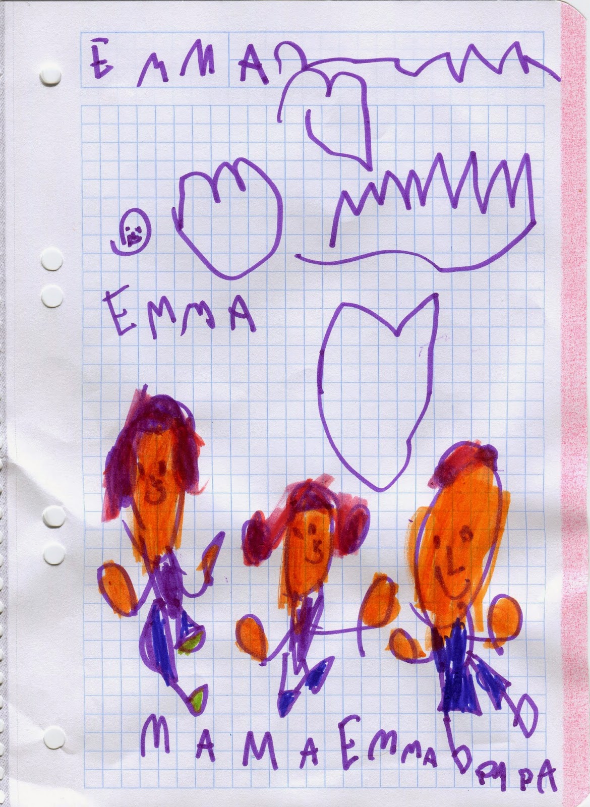 Nuestro Mundo: Algunos dibujos que Emma ha ido haciendo