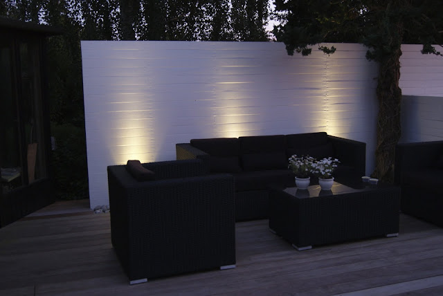 Lys på terrassen
