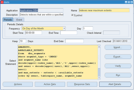 Bhaskar Reddy Oracle Applications: ALERTS IN ORACLE APPS