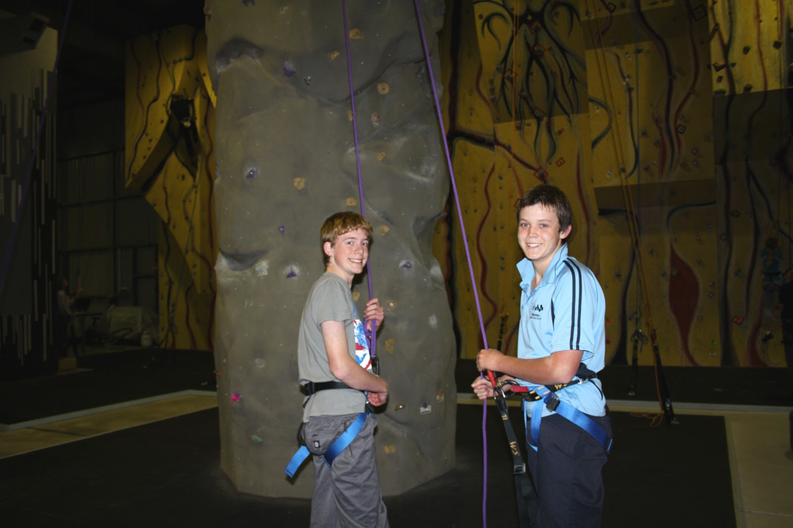 1st Wodonga Scouts: Scouts Do Indoor Rock Climbing