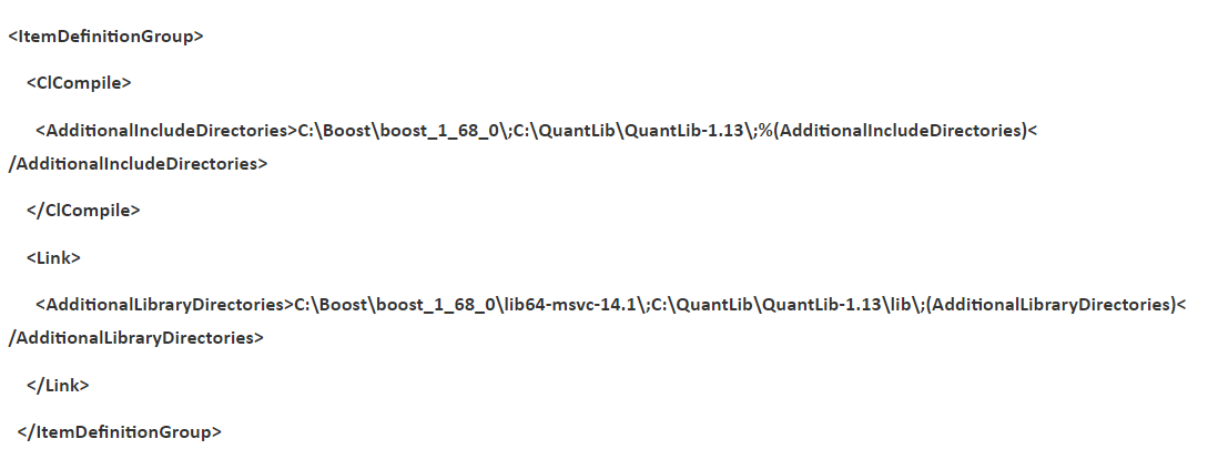 Alex Pinsker: Compiling QuantLib with Visual Studio 2017 and boost 1.68