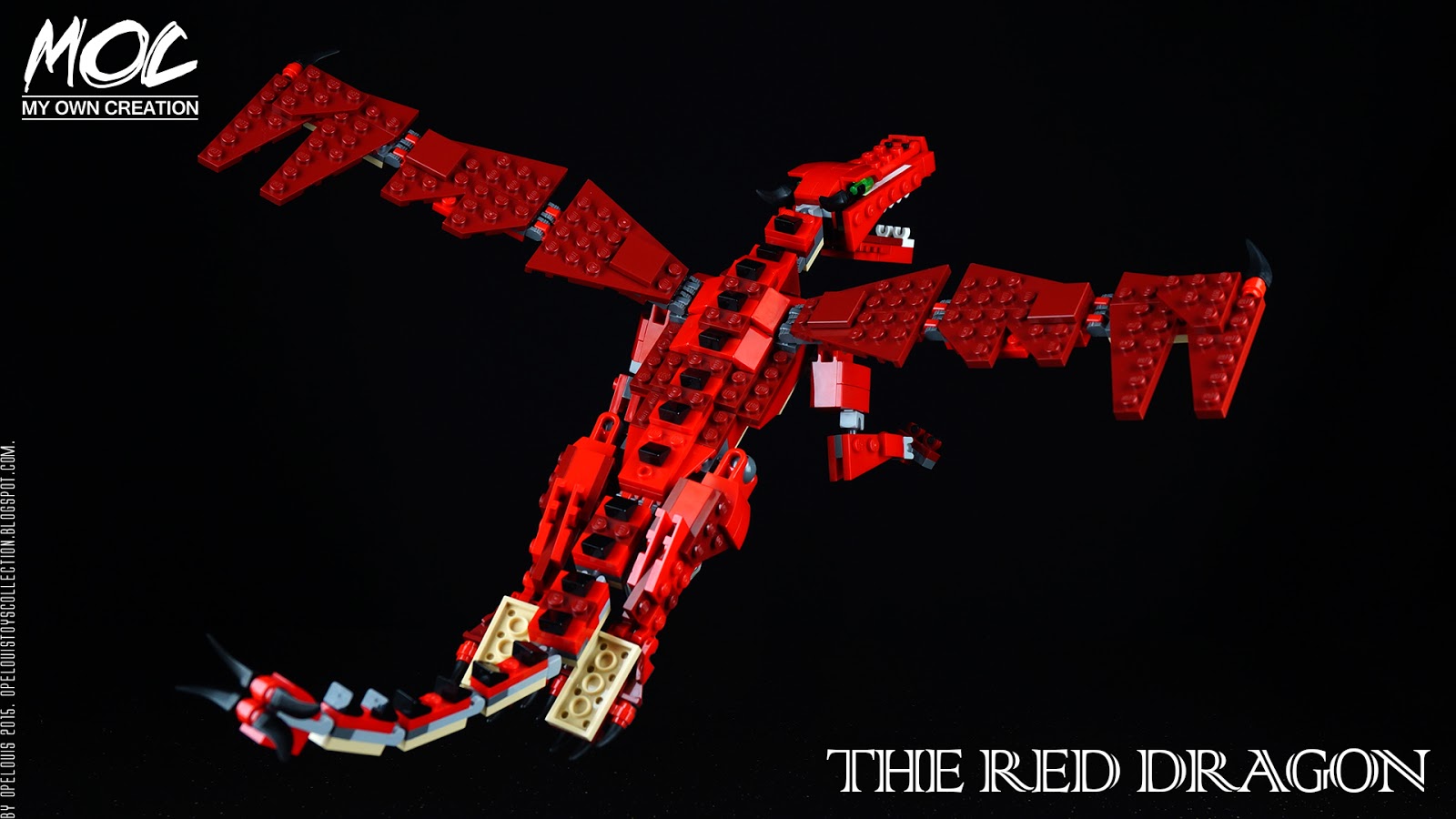Opelouis's Toys Collection: (LEGO MOC) THE RED DRAGON. (from creator 31032)