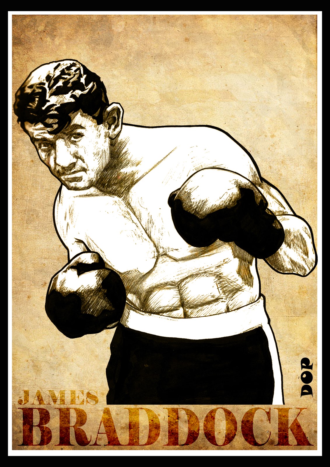 Daniel Perez Dibujante: james braddock " the cinderella man"