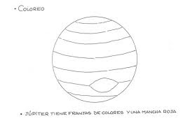 Planeta Júpiter para colorear - COLOREA TUS DIBUJOS