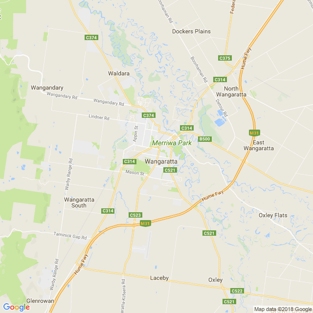 Wangaratta Map Free Download