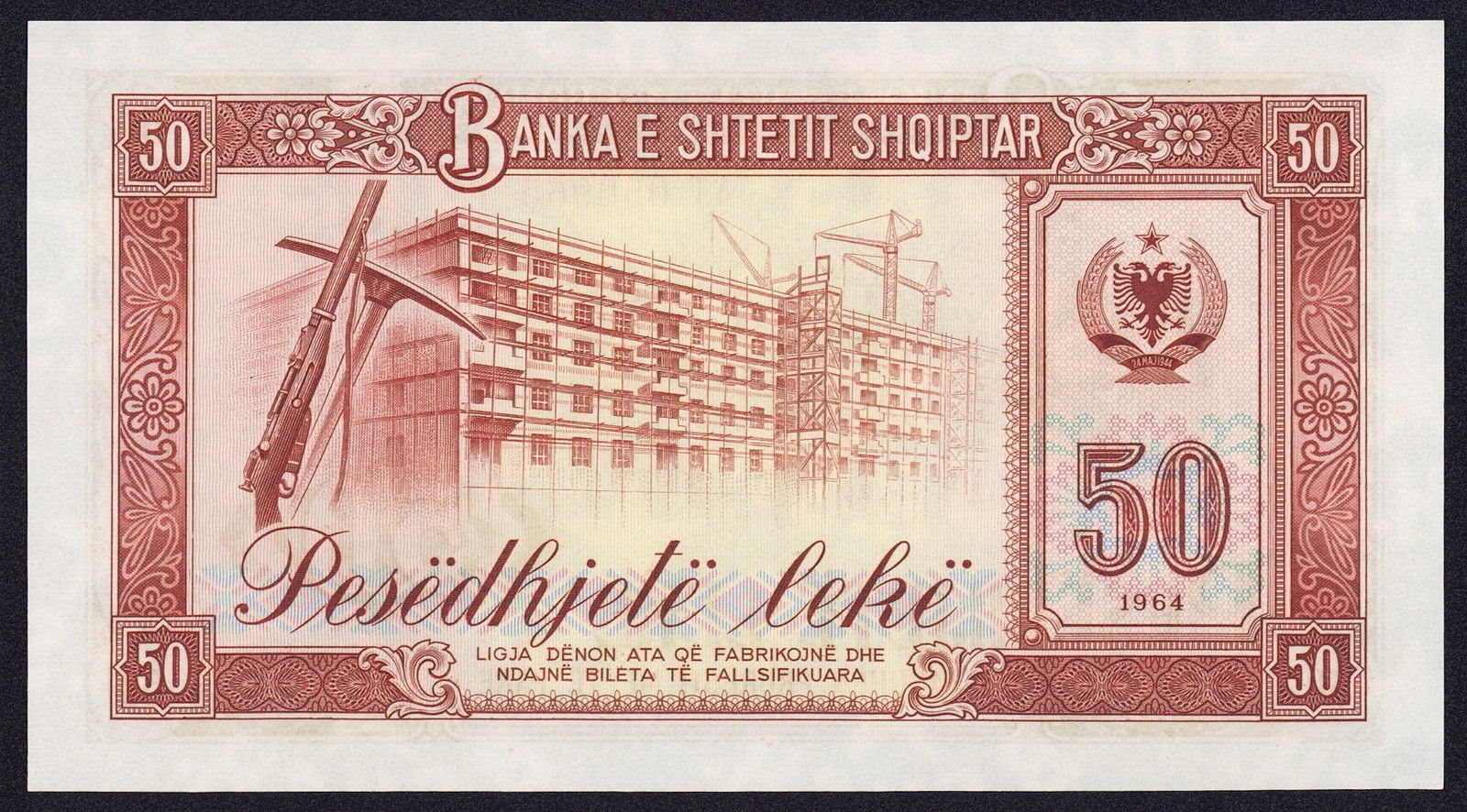 Albania 50 Lek banknote 1964|World Banknotes & Coins Pictures | Old ...