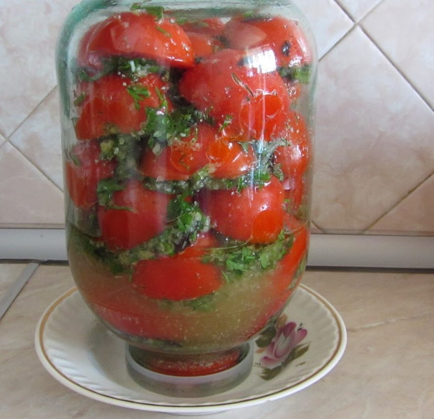 Minu kodunurk.: Tomatid Korea moodi, kiiresti ja maitsev.