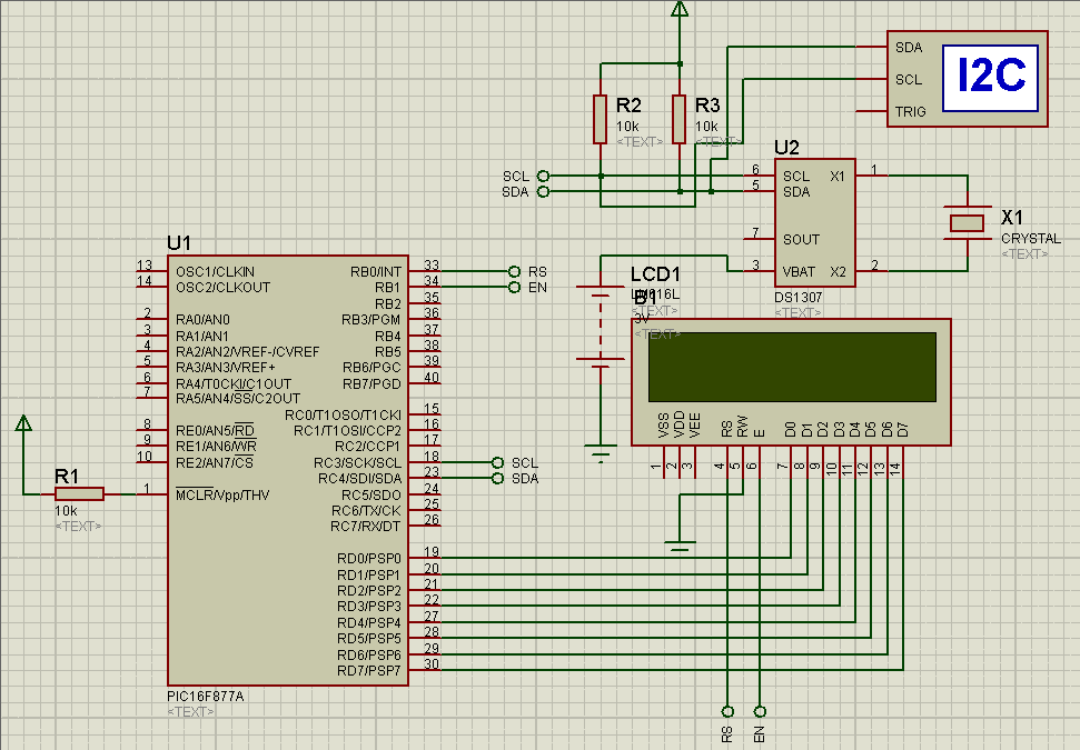 DS1307/PCF8523 Interfacing with PIC16F877A - Embedded Laboratory