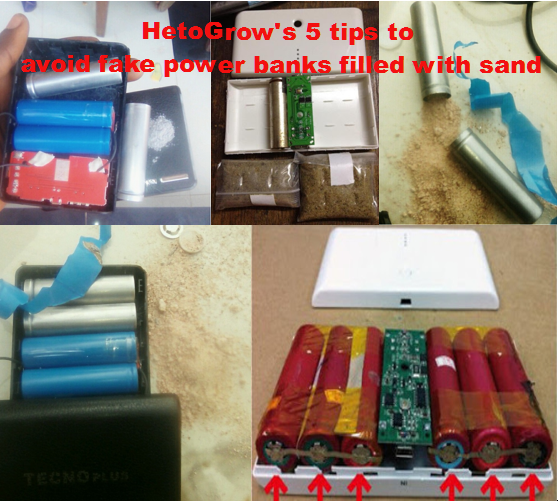 How do I spot a fake power bank?