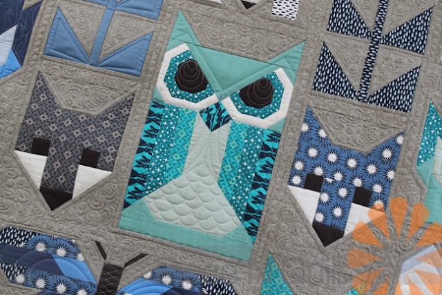 Piece N Quilt: Fancy Forest Quilt - Custom Machine Quilting by Natalia Bonner