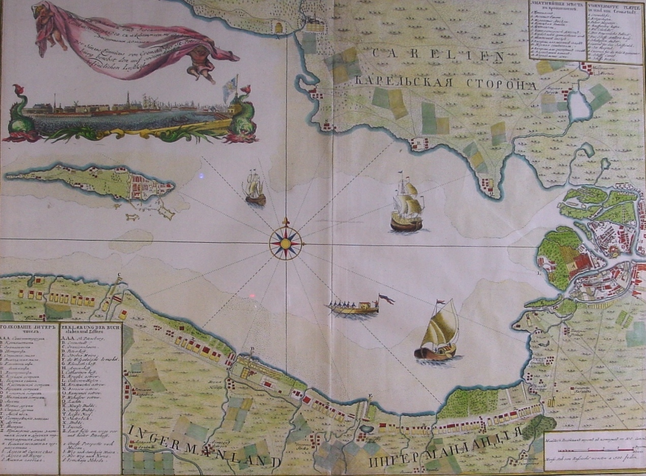 Map of Sankt-Peterburg and surrounding areas