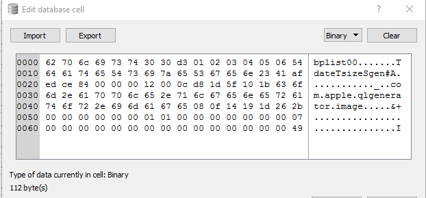 Another Forensics Blog Quicklook Python Parser All Your Blobs Belong To Us