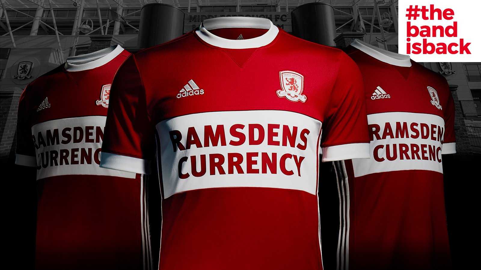 Middlesbrough 17-18 Home Kit Released - Footy Headlines