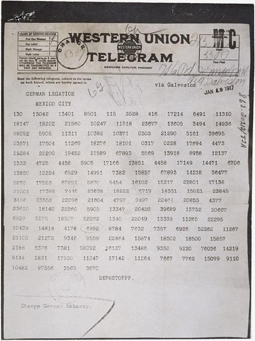 Aula de Adriana: 4º British: The Zimmermann Telegram