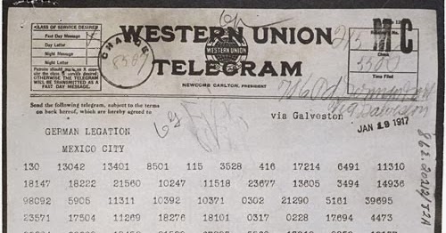 Aula de Adriana: 4º British: The Zimmermann Telegram