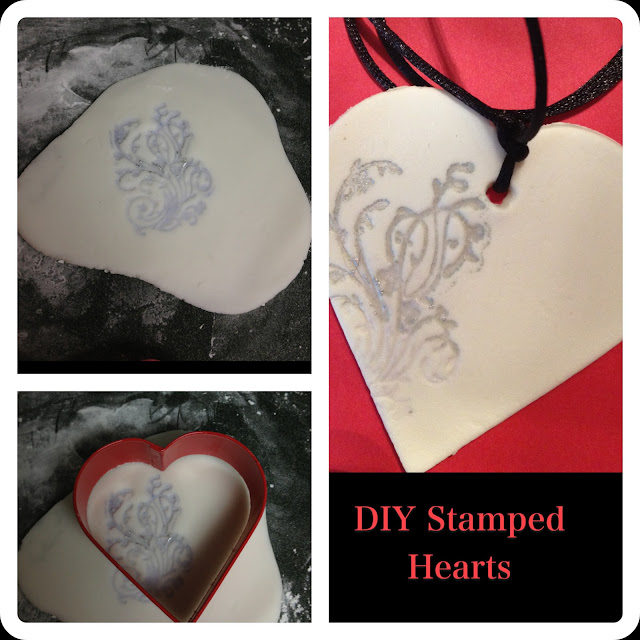 DIY Stamped Hearts - Outnumbered 3 to 1