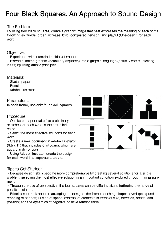 WADESIGN: Four Black Squares