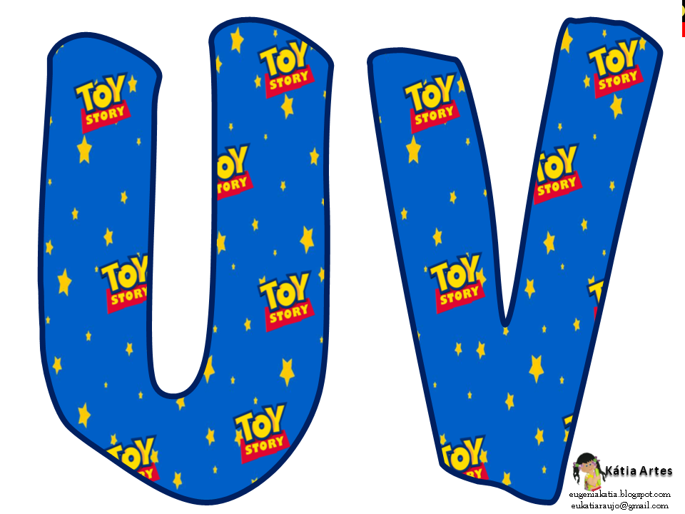 Alfabeto del logo de Toy Story. - Oh my Alfabetos!