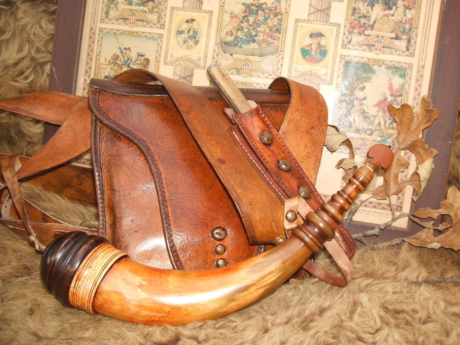 Contemporary Makers: Hunting Pouch and Powder Horn Set by "The Two Tims"...