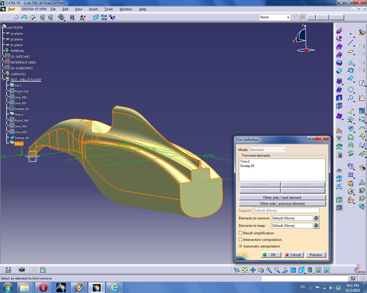 Scratchbuilding a 1/20 scale F1 replica: F1 car design in Catia V5 xvi