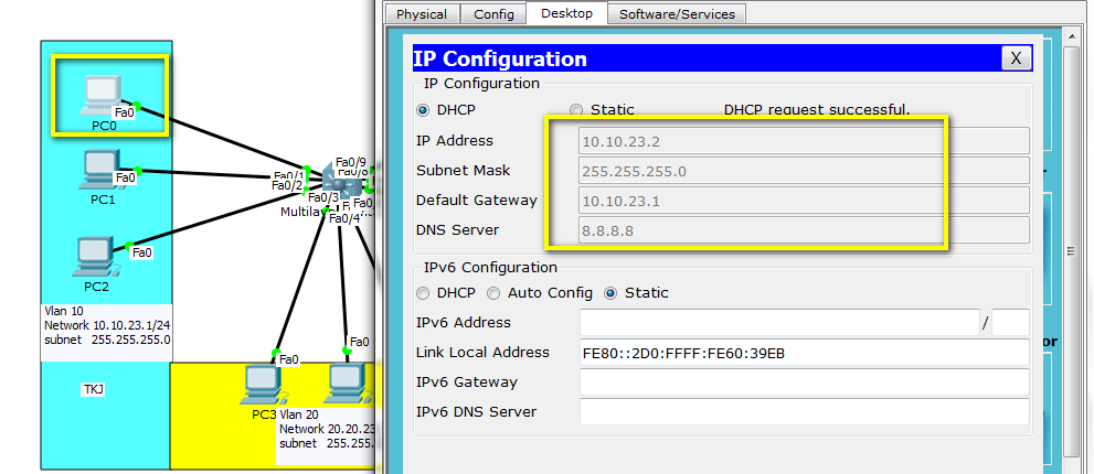 Welcome To My Blog: Konfigurasi DHCP Switch Layer3