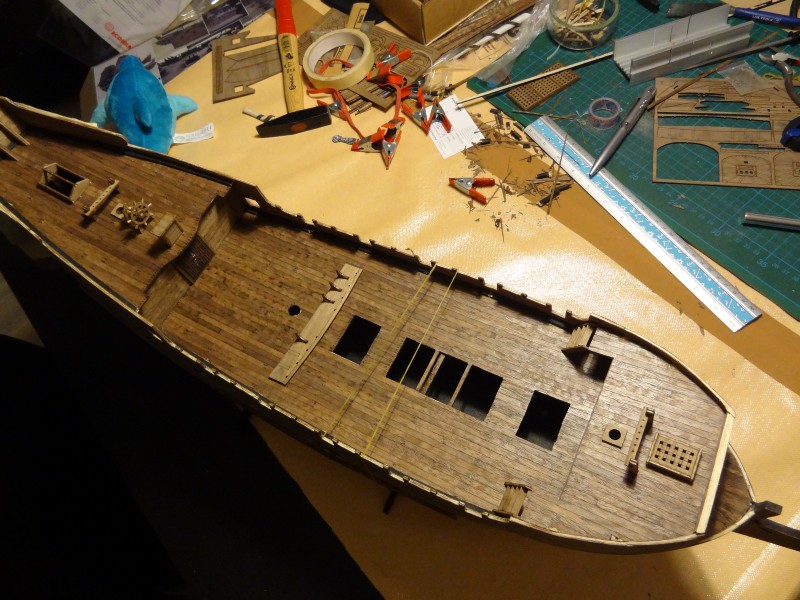 Building the Black Pearl: The Pearl is now dressed!