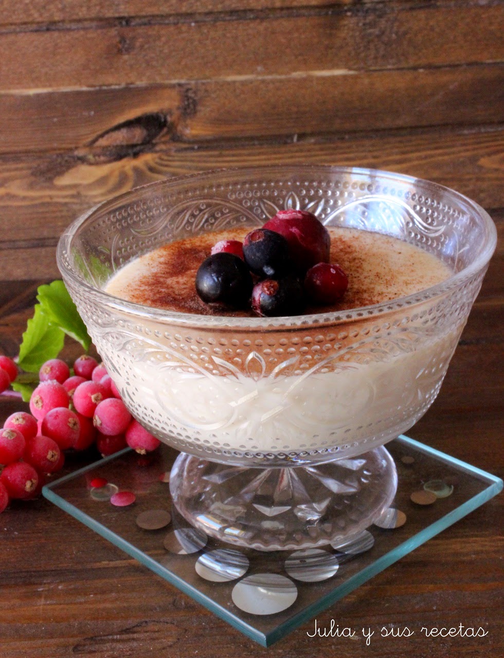 JULIA Y SUS RECETAS: Natillas con chocolate blanco