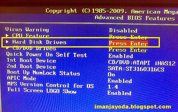 Cara Merubah Urutan Booting di BIOS