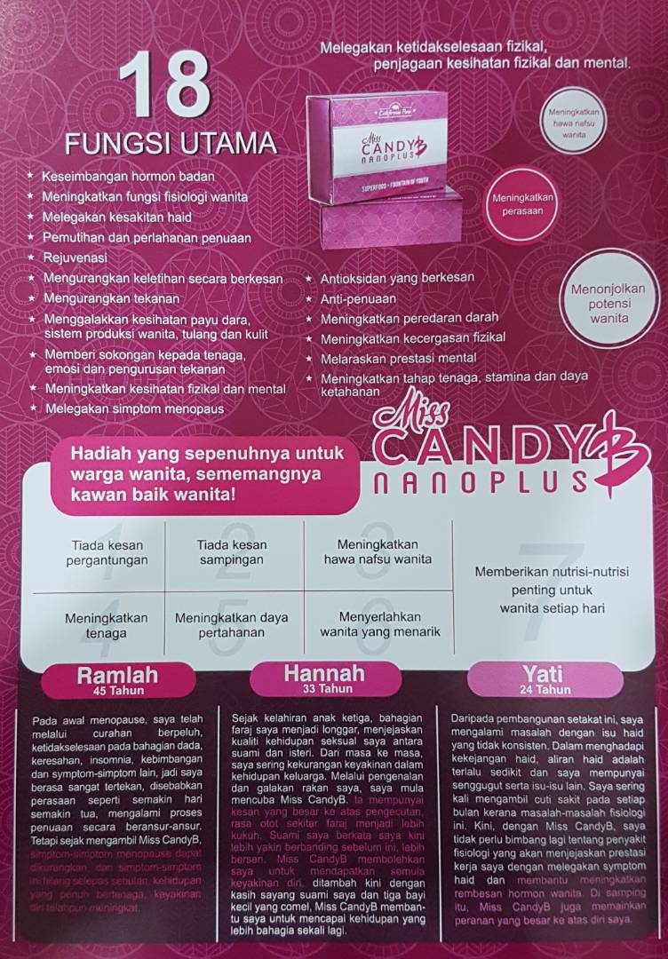 Borong Miss Candy B Nano Plus + Complex - The best nutrition supplement ...