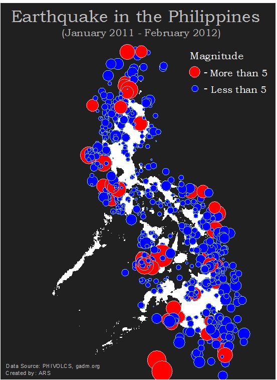 Data Analysis and Visualization in R: Mapping Philippines earthquake ...