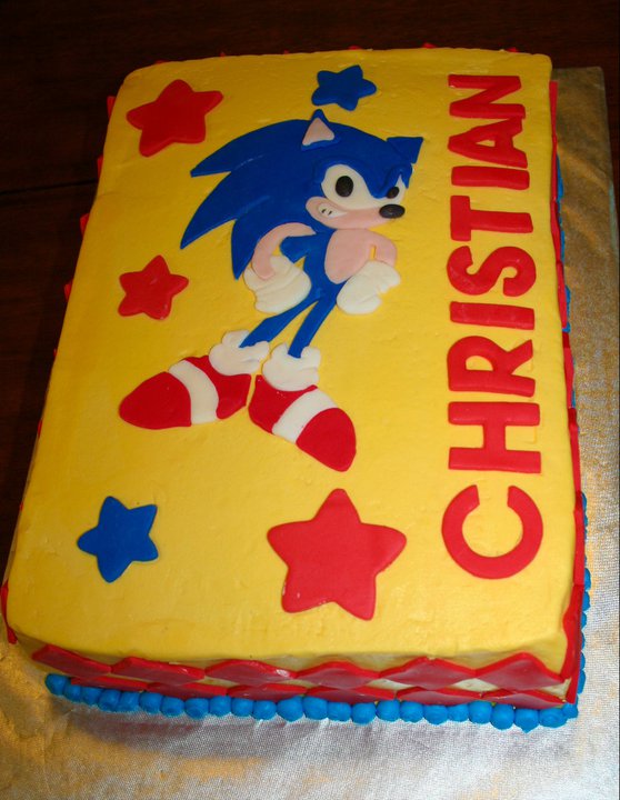 Sweet Bakin' Mamas: Sonic the Hedgehog Cake