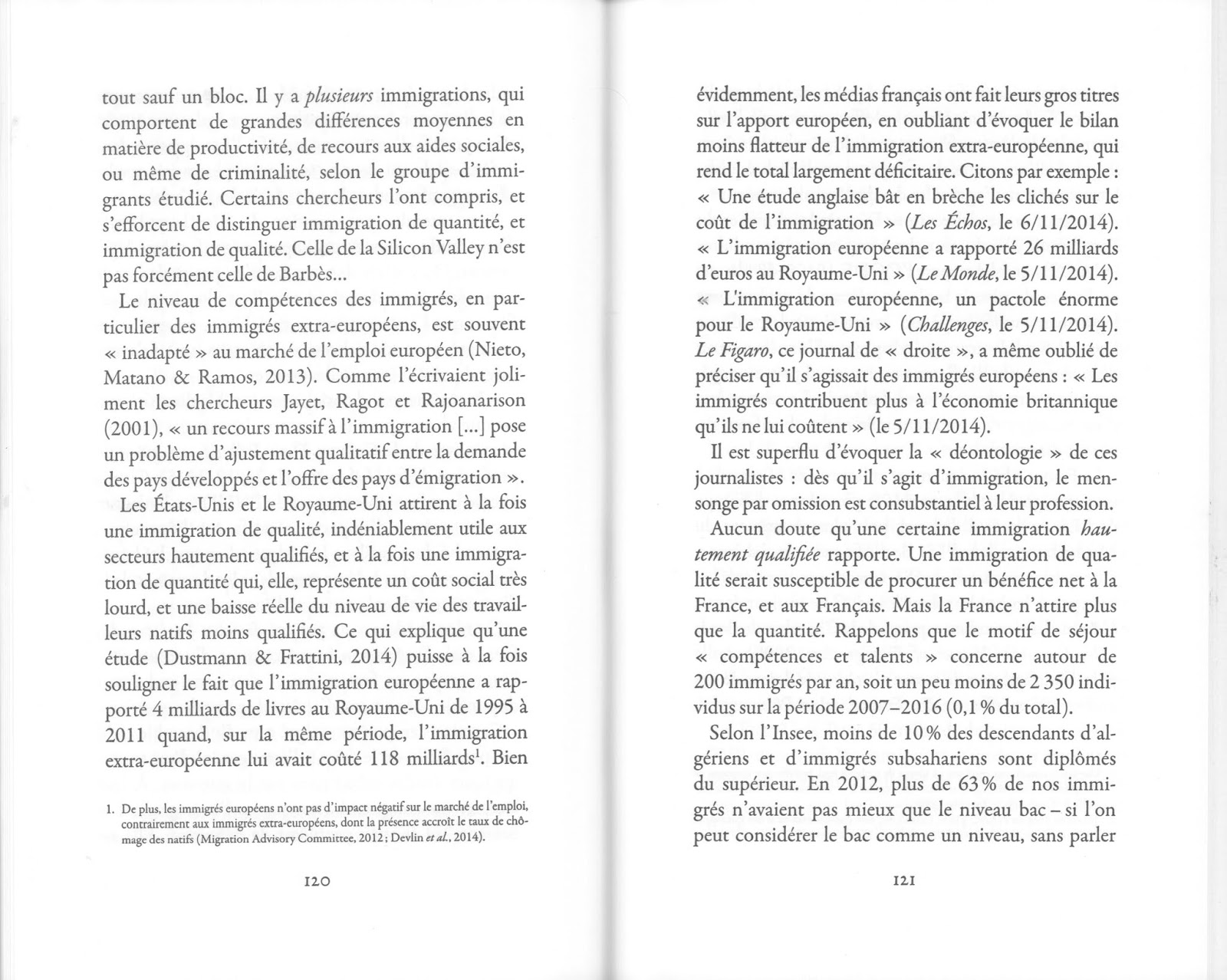 école : références: Laurent Obertone, La France interdite (2018)