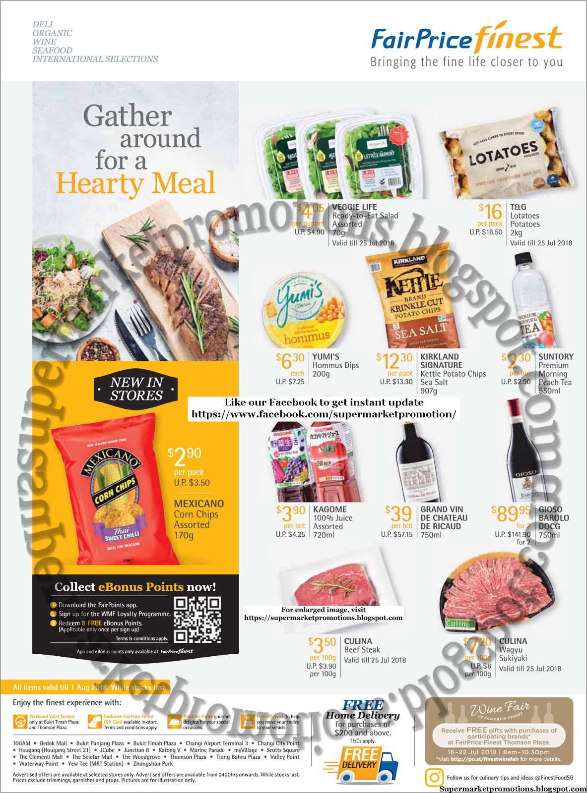 NTUC FairPrice Finest 19 July - 01 August 2018 ~ Supermarket Promotions