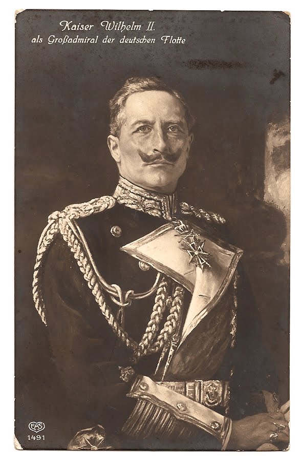 Medalhas Raras: Postal do Kaiser Guilherme II.