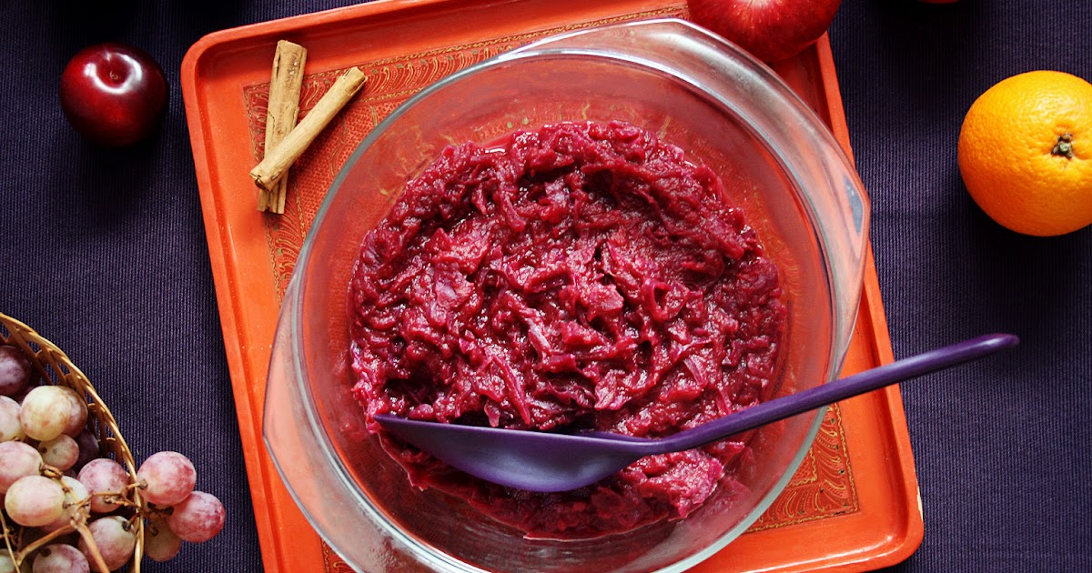 Alle kleuren van de wereld: Rode kool met sinaasappel en kruidnagel