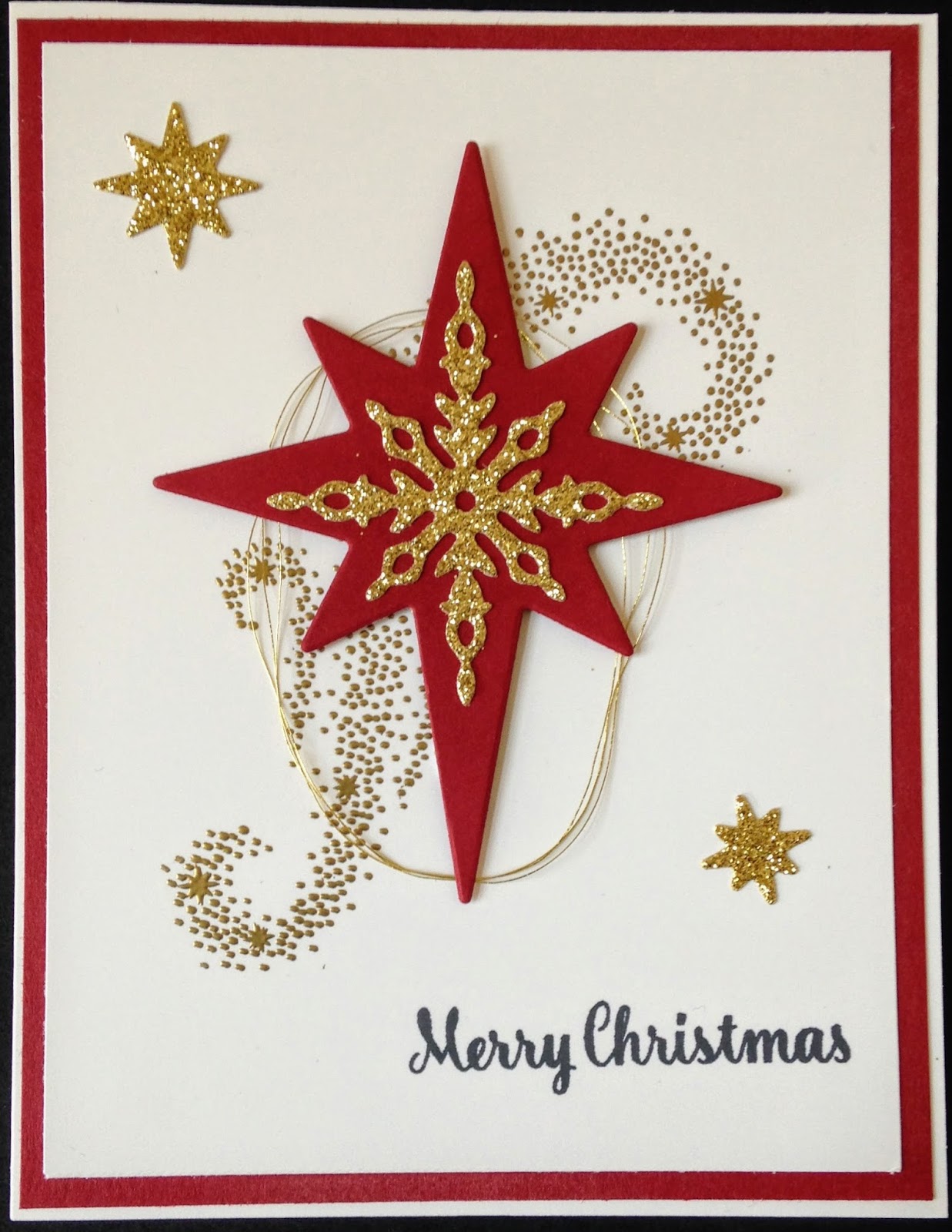 Black Kat Stamp Designs: Merry Christmas Star