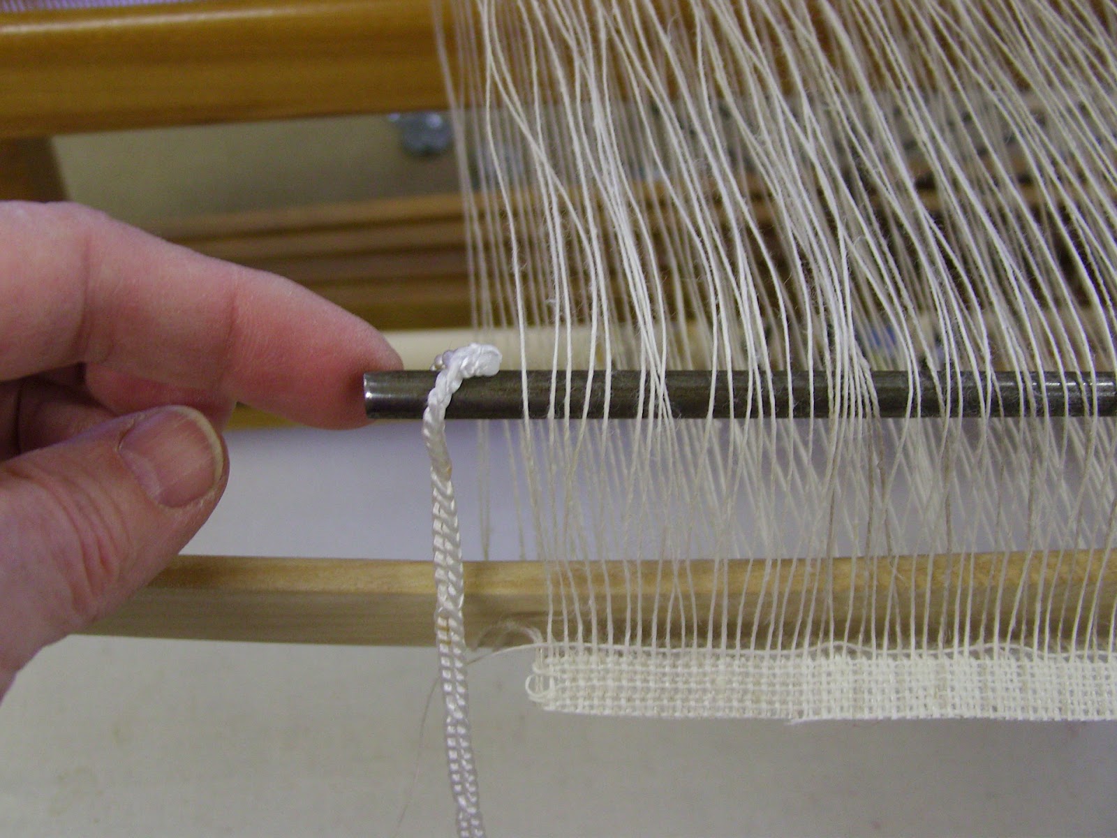 Daisy Hill Weaving Studio: Removing Samples or Projects From a Long Warp