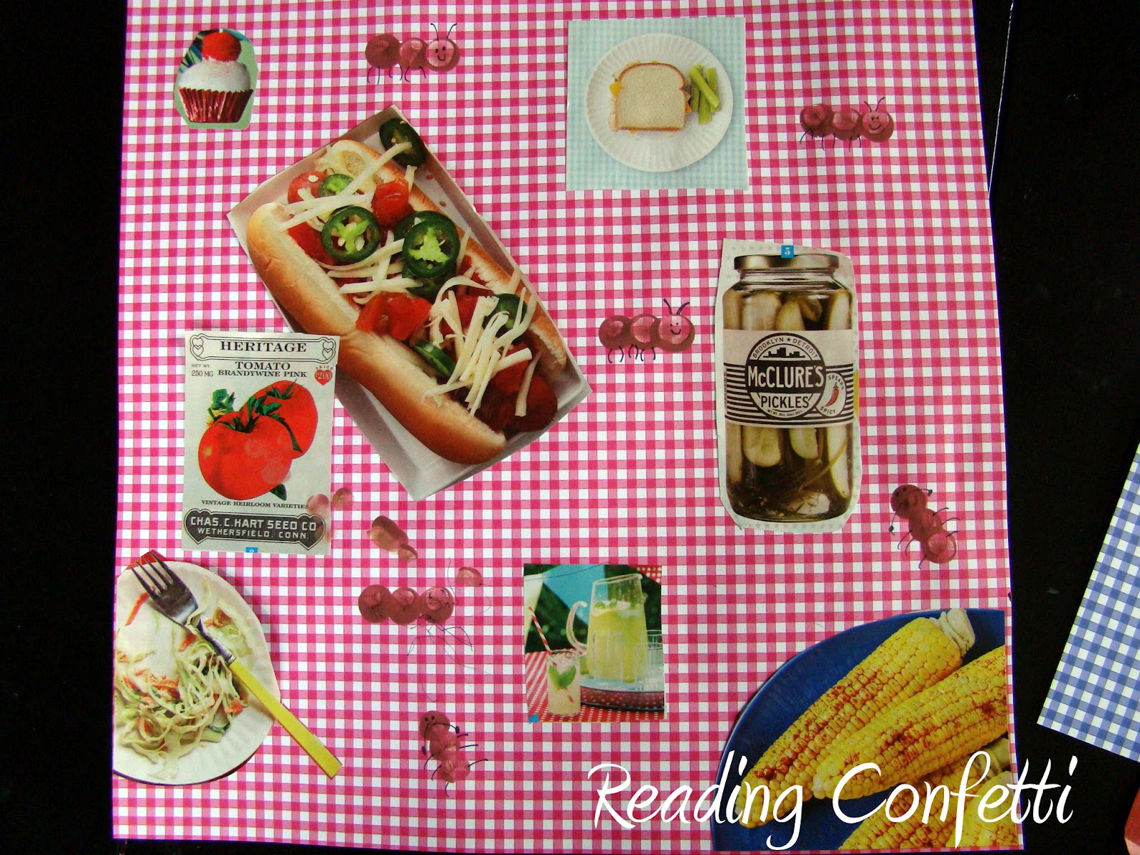 Picnic Craft and Books for Kids ~ Reading Confetti