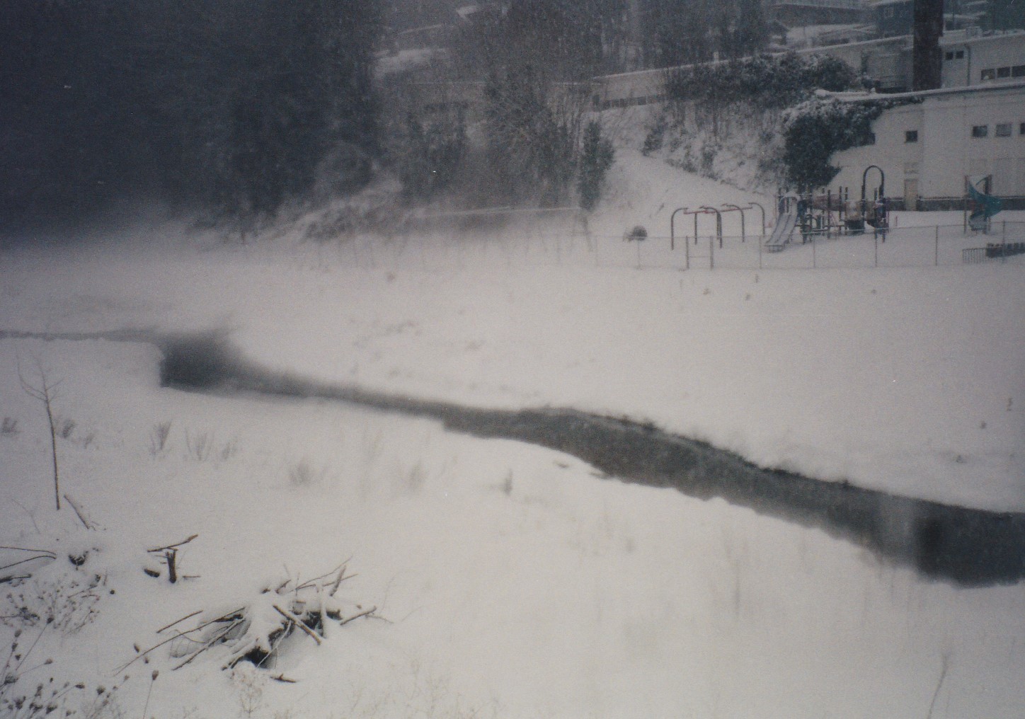 PlacesPages: Snow in Rainier, Oregon, in December 1997
