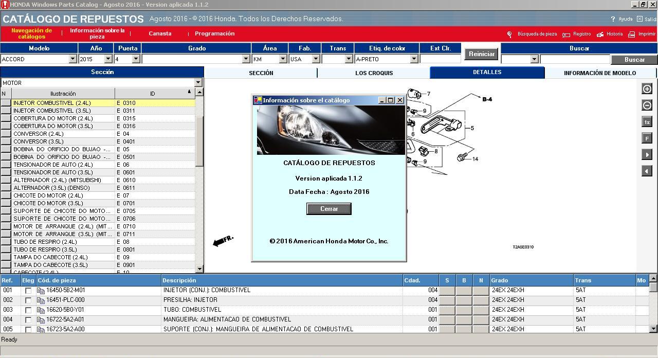 AutoParts Catalogs: HONDA - BRASIL ( iN )